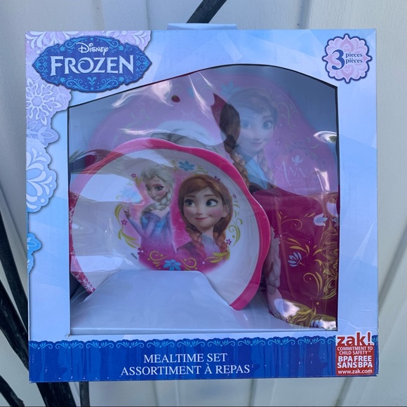 Disney | Dining | 24 Frozen Anna Elsa 3piece Mealtime Lunch Dinner Set ...